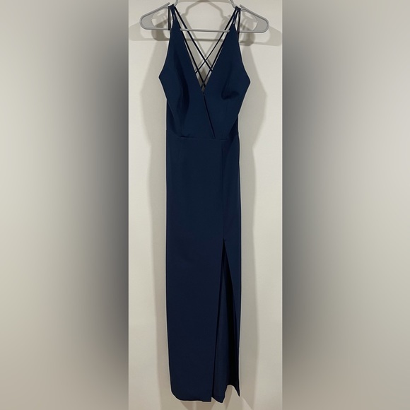 Wayf | Dresses | Navy Blue Semi Formal Dress | Poshmark